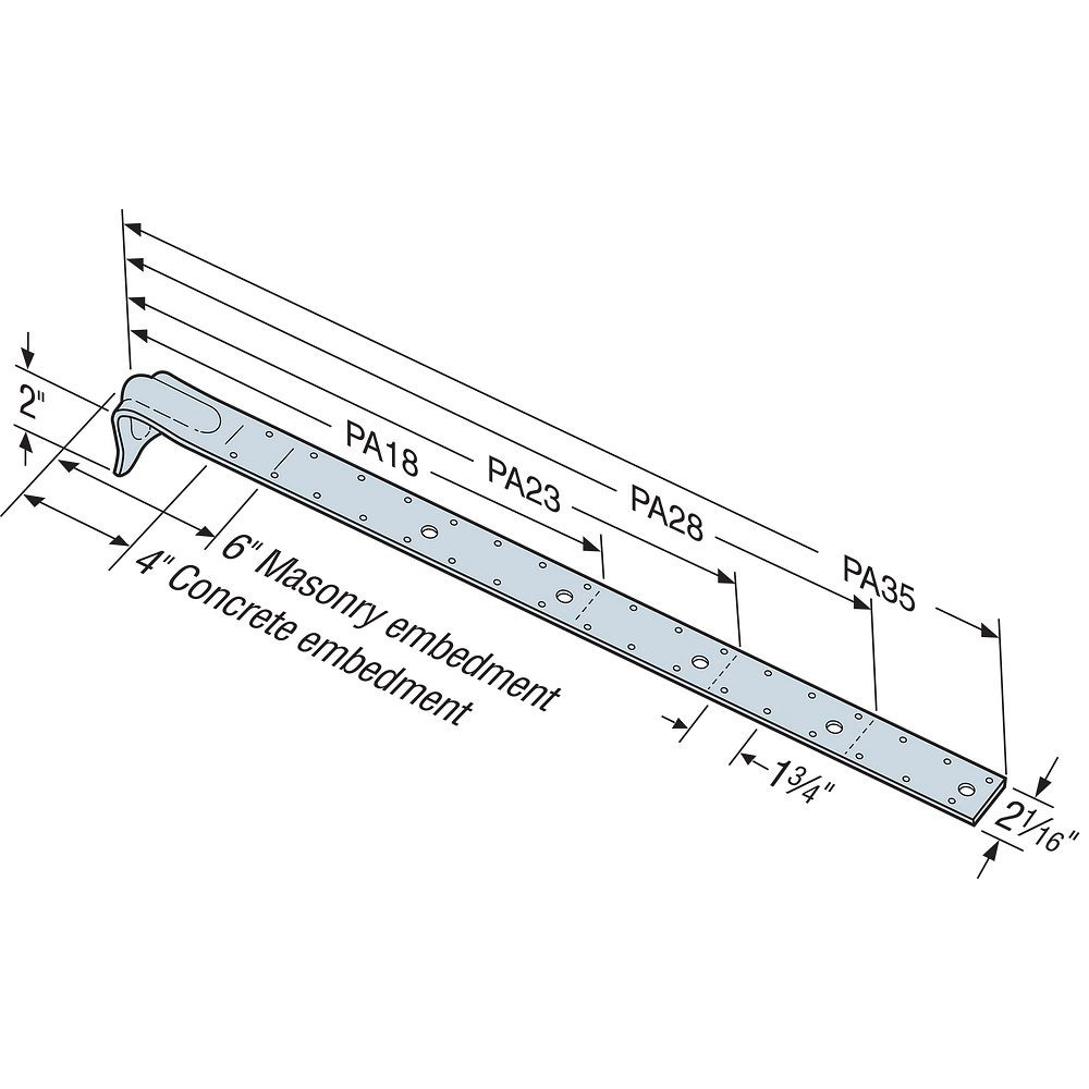 Simpson Strong-Tie PAI28 - 29" Purlin Anchor