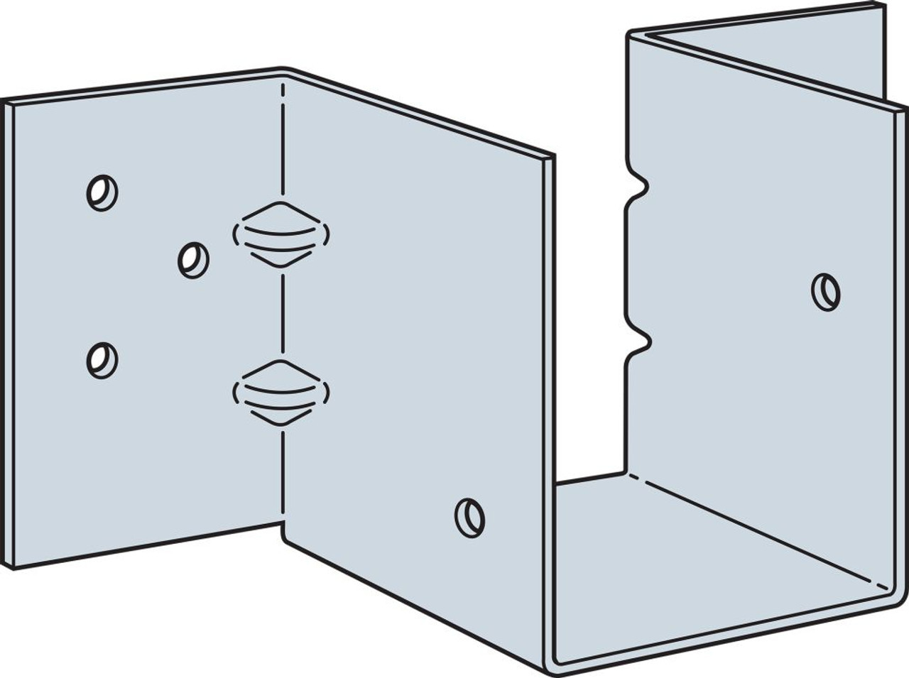 Simpson Strong-Tie RU24-2Z - Retrofit 2X4-2 Joist Hanger | FastoolNow.com