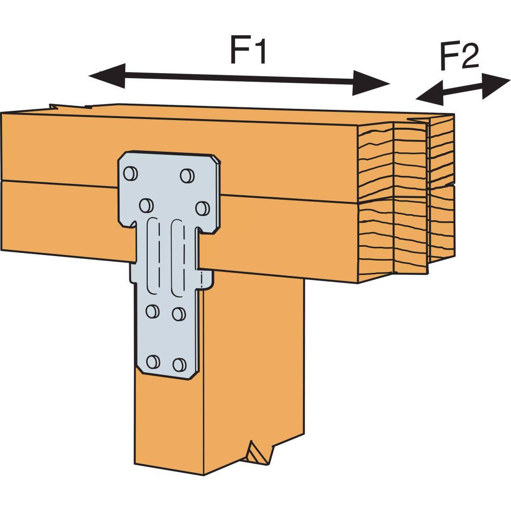 Simpson Strong-Tie RSP4 - 4-1/2" Galvanized Reversible Stud-Plate Tie ...
