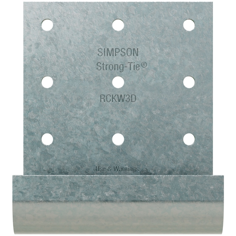 Simpson Strong-Tie RCKW3D-R10 - 3" Kneewall Connector Clip, 2-hole (Qty-10)