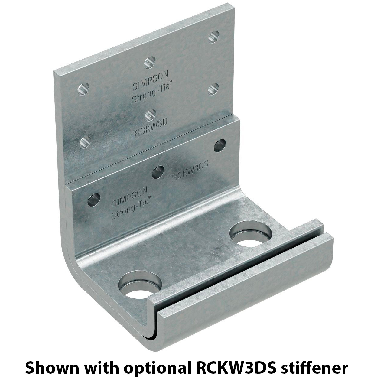 Simpson Strong-Tie RCKW3D-R10 - 3" Kneewall Connector Clip, 2-hole (Qty-10)