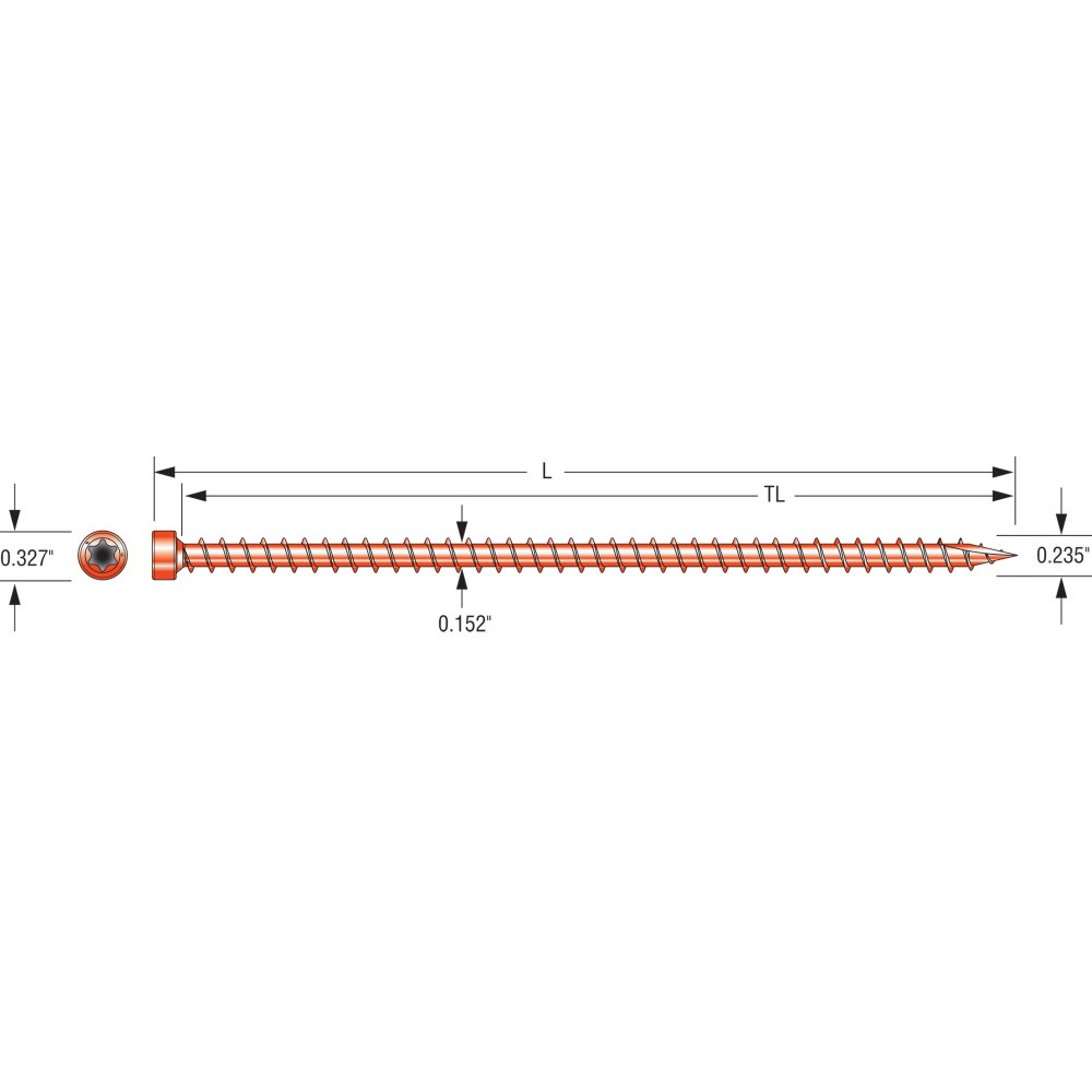 Simpson Strong-Tie SDWC15600B-KT 6" Structural Screws for Truss ...