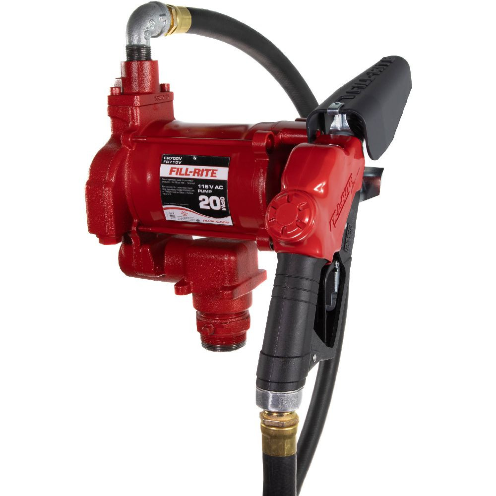 FILL-RITE FR710VB - 115V 20 GPM Fuel Transfer Pump w/ Nozzle