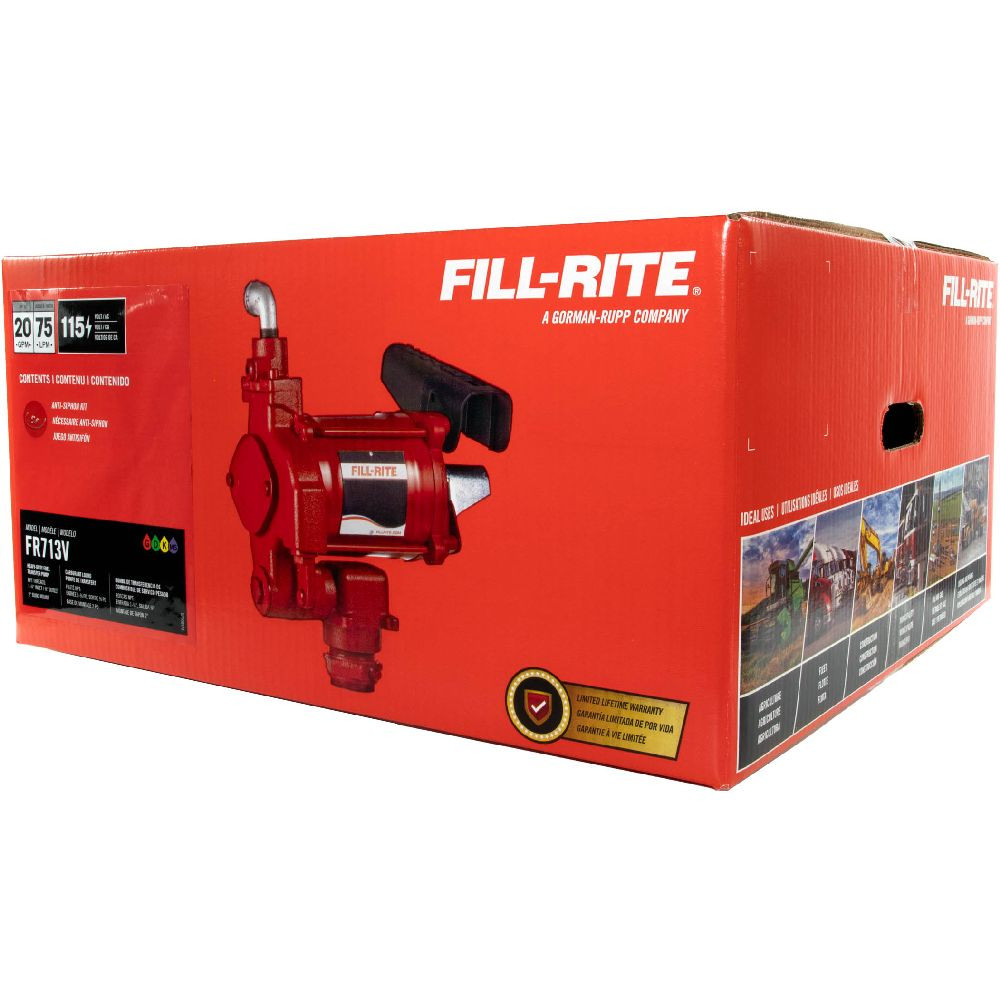 FILL-RITE FR713V - 115V 20 GPM Fuel Transfer Pump