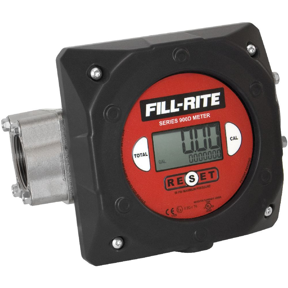 FILL-RITE 900CD1.5 - 6-40 GPM 4-Digit Digital Fuel Transfer Meter