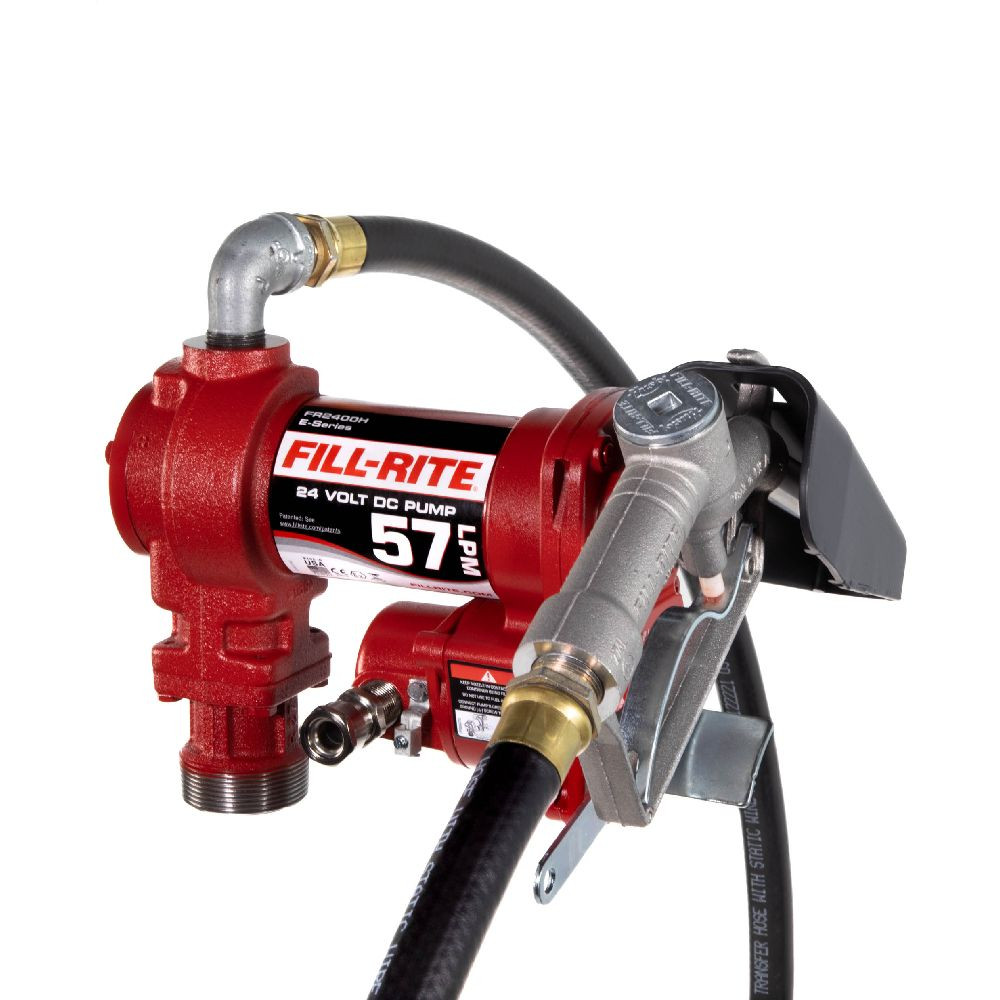 FILL-RITE FR2410HE - 24V 57 LPM Fuel Transfer Pump w/ Nozzle