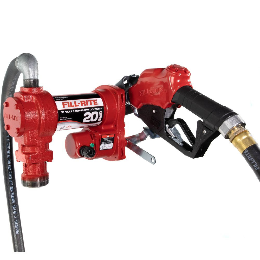 FILL-RITE FR4210HB - 12V 20 GPM Fuel Transfer Pump w/ Nozzle