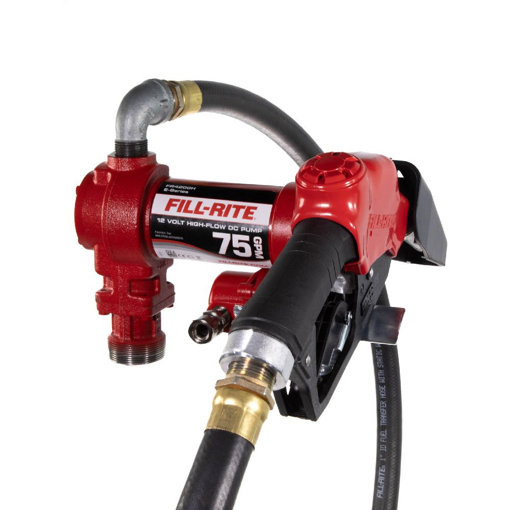 FILL-RITE FR4210HEB - 12V 75 LPM Fuel Transfer Pump w/ Nozzle