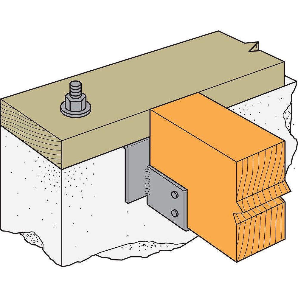 Simpson Strong-Tie GH68-6 - 6" x 8" Girder Hanger, 6-1/16" Saddle Width