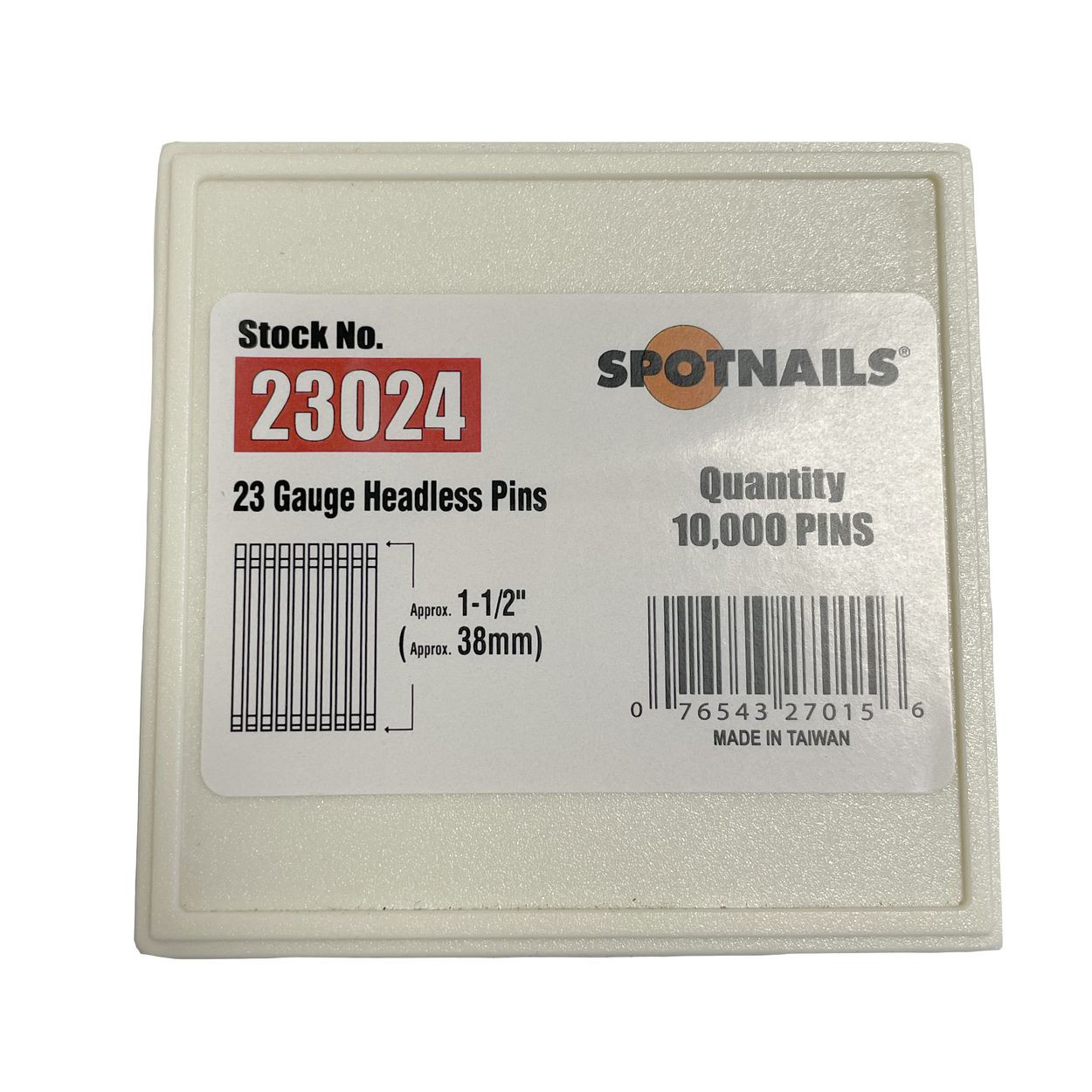 Spotnails 23024 23 Gauge 1-1/2" Pins, 10,000 ct | FastoolNow.com