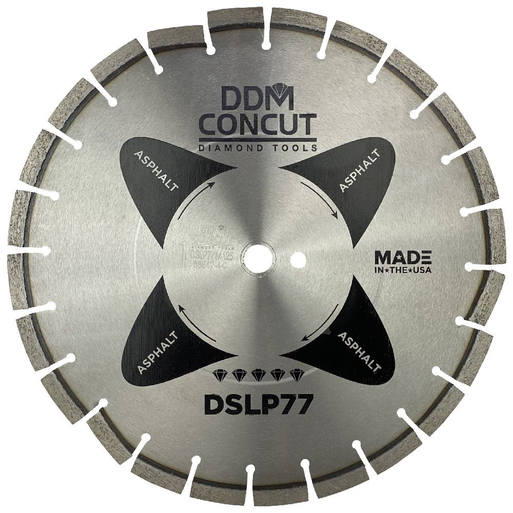 DDM Concut DSLP7720125 20" x .125 x 1" Asphalt Blade Wet/Dry Premium