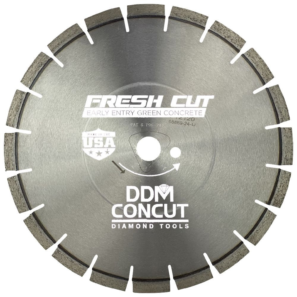 DDM Concut W12120 12" x .120 White Fresh Cut