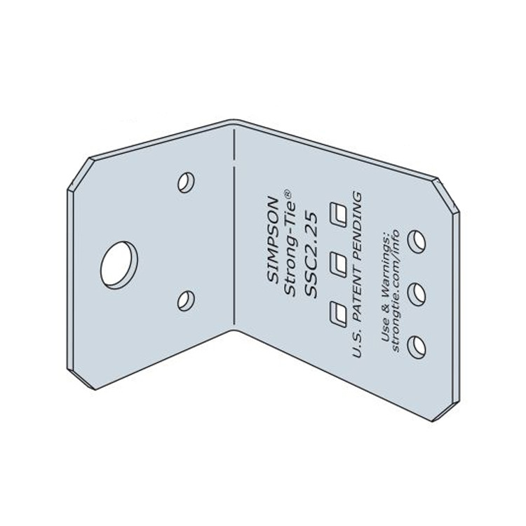 Simpson Strong-Tie MSSC2.25-R90 Steel Stud Connectors 2-1/4" 12Ga 90ct ...