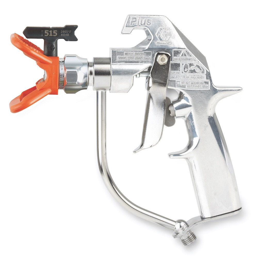 GRACO 243283 Silver Plus Airless Spray Gun, 2 Finger Trigger, RAC 5 ...