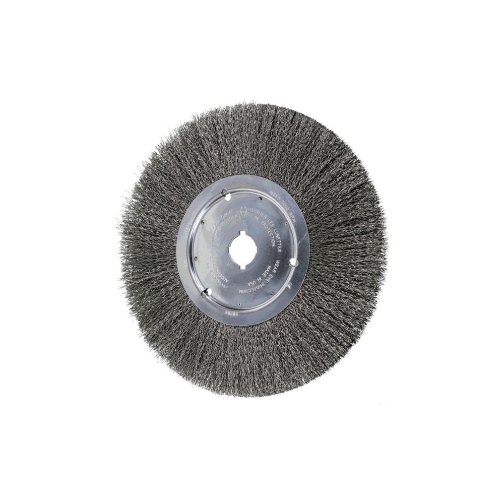 PFERD 80284 12" Crimped Wire Wheel Narrow Face .014 Wire 1-1/4" Keyed ...
