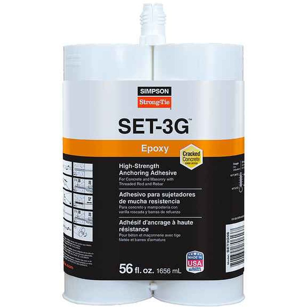 Simpson Strong-Tie SET-3G56 High-Strength Epoxy Adhesive - 56oz Tube ...