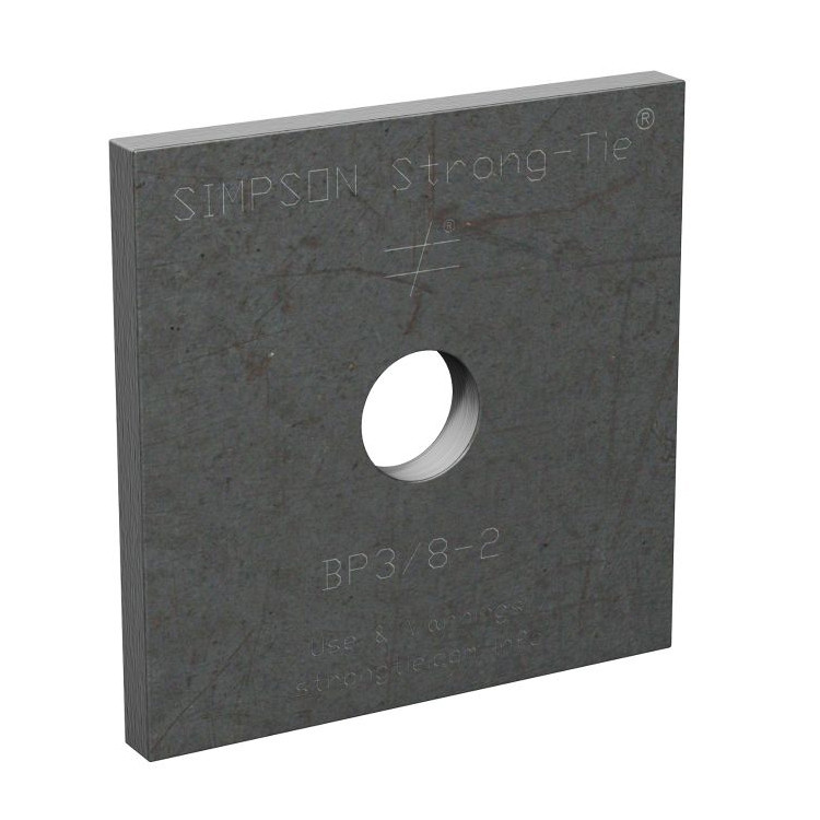 Simpson Strong-Tie BP 3/8-2 - 3/8" Bolt Dia. 2" x 2" Bearing Plate ...