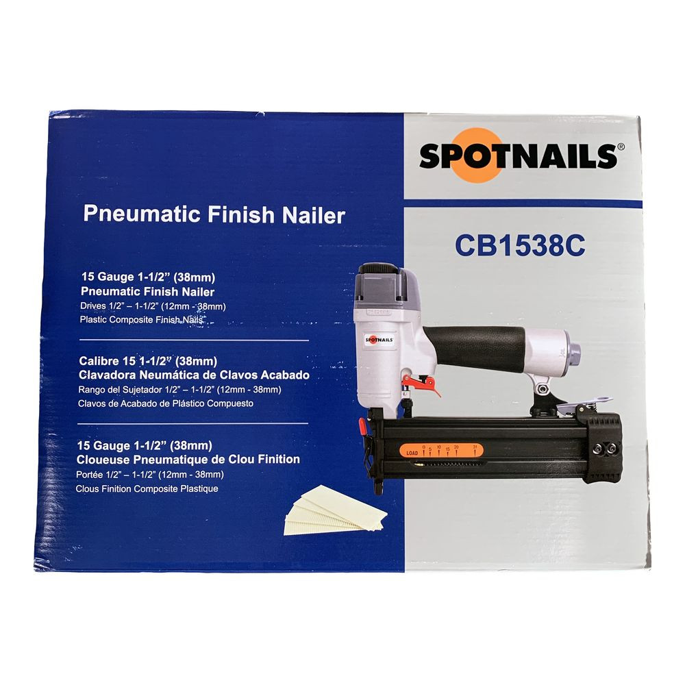 Spotnails CB1538C 15 Gauge Composite Finish Nailer, 1/2" to 1-1/2 ...