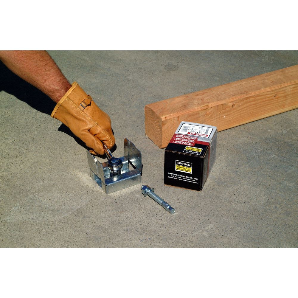 Simpson Strong-Tie ABA66Z - ZMAX Galvanized Adjustable Standoff Post ...