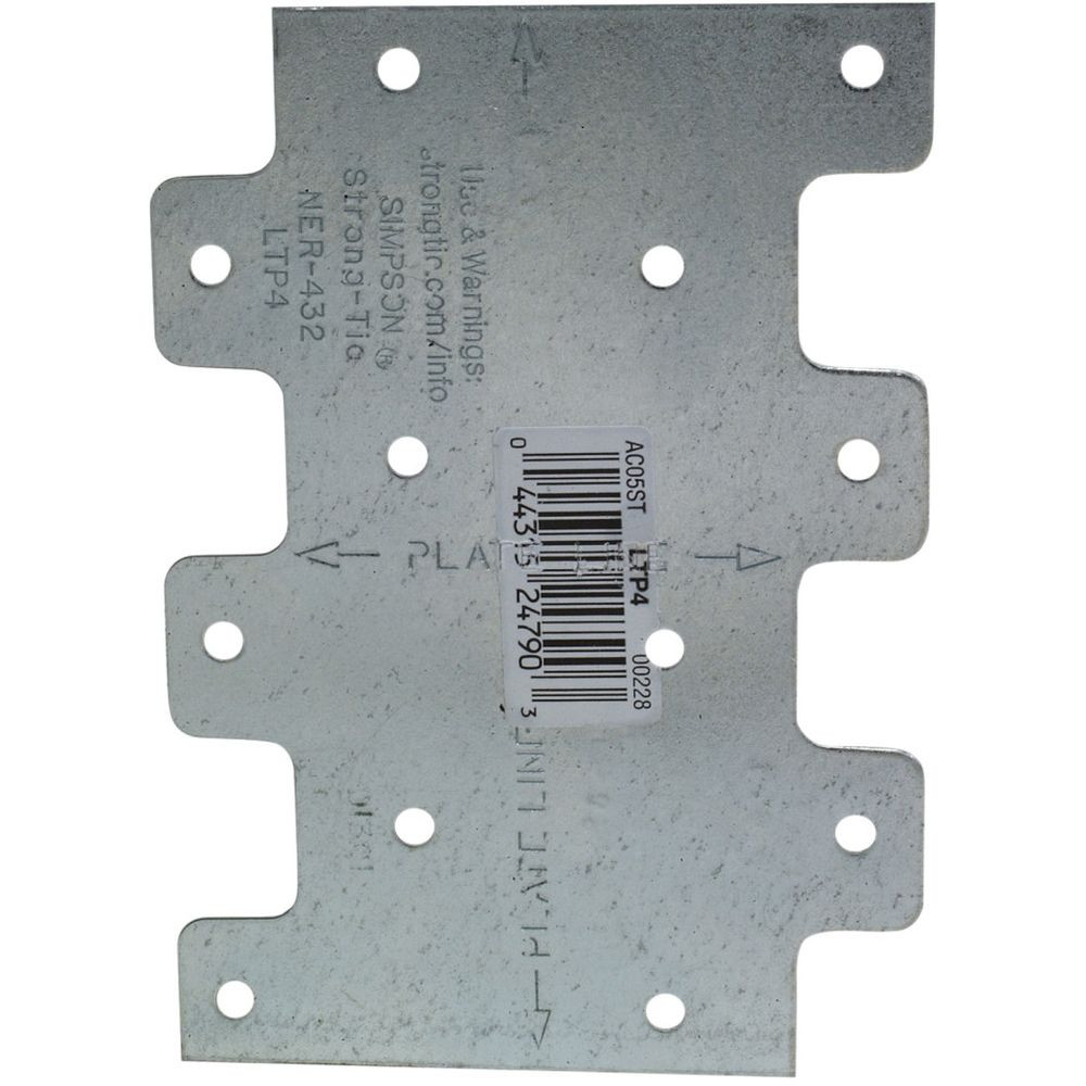 Simpson Strong-Tie LTP4 3" X 4-1/4" Galvanized Lateral Tie Plate ...