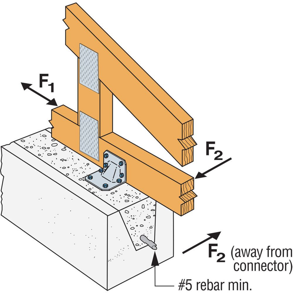 Simpson Strong-Tie HGAM10KTA - Hurricane Gusset Angle for Masonry w ...