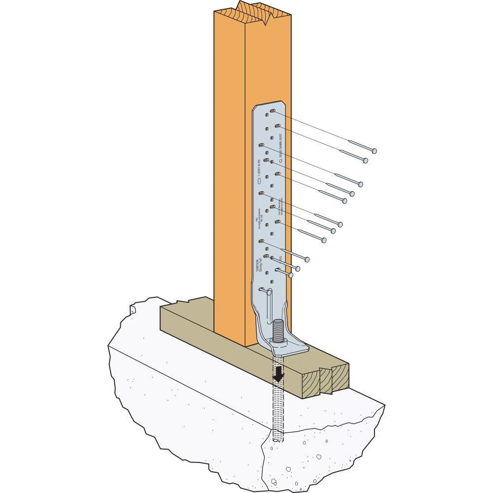 Simpson Strong-Tie LTTP2 - 14-15/16" 10-Gauge Light Tension Tie ...