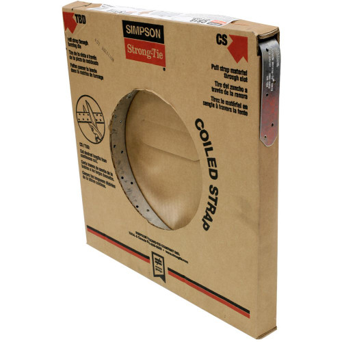 Simpson Strong-Tie CS20-R - 25 ft. 20-Gauge Galvanized Coiled Strap ...