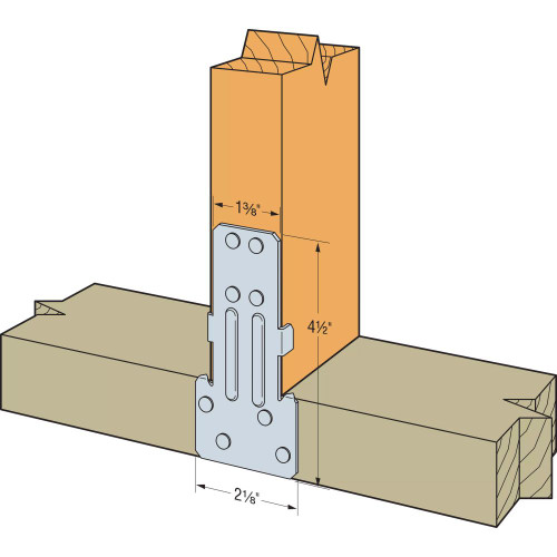 Simpson Strong-Tie RSP4 - 4-1/2" Galvanized Reversible Stud-Plate Tie ...
