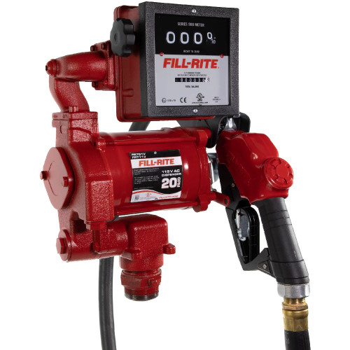 FILL-RITE FR701V - 115V 20 GPM Fuel Transfer Pump w/ Meter & Nozzle