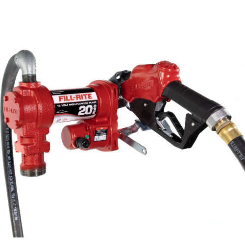 FILL-RITE FR4210HBFQ - 12V 20 GPM Fuel Transfer Pump w/ Nozzle & Filter