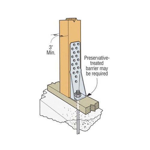 Simpson Strong-Tie HTT4 HTT Tension Tie 2-1/2" x 12-3/8" x 1-3/8 ...