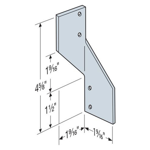 Simpson Strong-Tie S/H3 Light Gauge Steel Hurricane Tie | FastoolNow.com