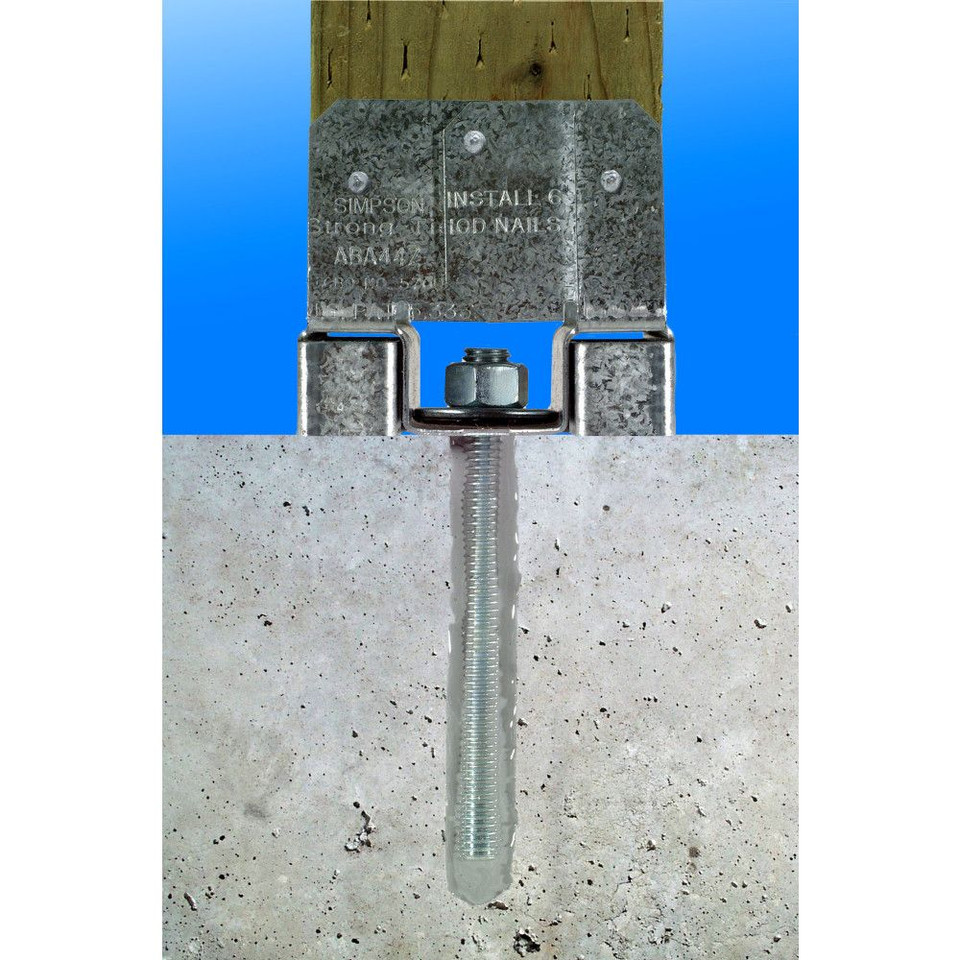Simpson Strong-Tie ABA66Z - ZMAX Galvanized Adjustable Standoff Post ...