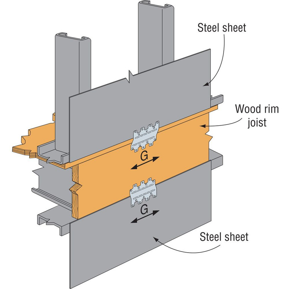 Simpson Strong-Tie LTP5 4-1/2" X 5-1/8" Galvanized Lateral Tie Plate ...