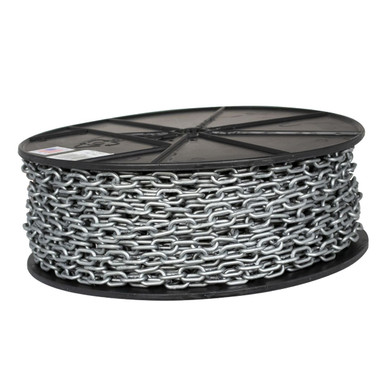 Mr. Chain 00108 3/4" x 200' Reel Plastic Barrier Chain Reel Silver