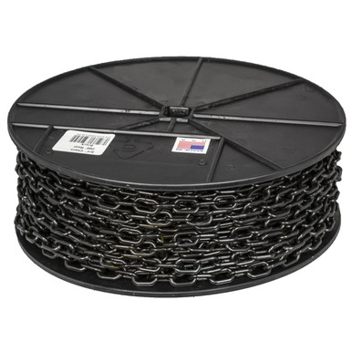 Mr. Chain 00103 3/4" x 200' Reel Plastic Barrier Chain Reel Black