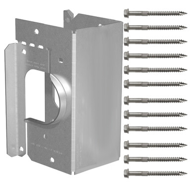 Simpson Strong-Tie HSS2-2-SDS3 - Galvanized Stud Shoe for Double 2x, w ...