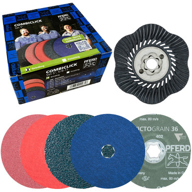 PFERD 42975 COMBICLICK 5" 5/8-11 Grinding Set | FastoolNow.com