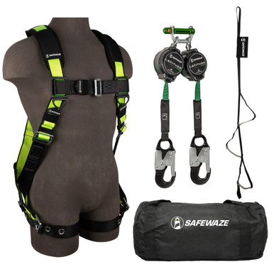 Safewaze 018-3005 PRO Bag Kit: FS185-2X Harness, 018-5025 SRL, FS902 ...