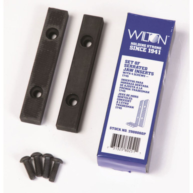 WILTON 2908060P - Replacement Serrated Vise Jaws for Model 1745 Vise ...