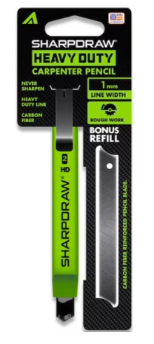 Sharpdraw-HD Carpenter Pencil w/ Refill