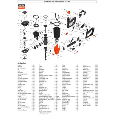 Simpson Strong-Tie G-141 - Piston ring for G3 Gas-Actuated Fastening Tool