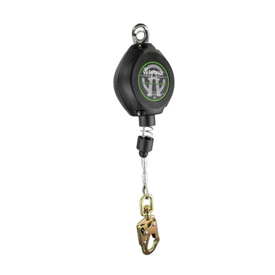 SafeWaze FS-FSP1215-G 15' Cable Retractable with Swivel Fall Indicator ...