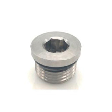 STAINLESS ADAPTERS SS6408-HH-04 Countersunk Hex Head Plug, 1/4" Male ...