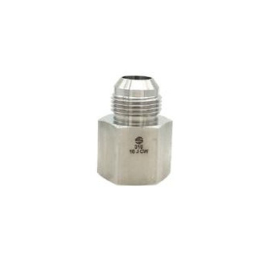 STAINLESS ADAPTERS SS2405-16-16 Pipe Adapter, 1" Male 37 deg JIC Flared ...