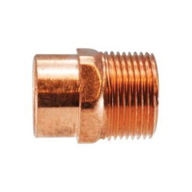 Midland Industries 77322 - Adapter, 2" C x 2" MPT, Copper