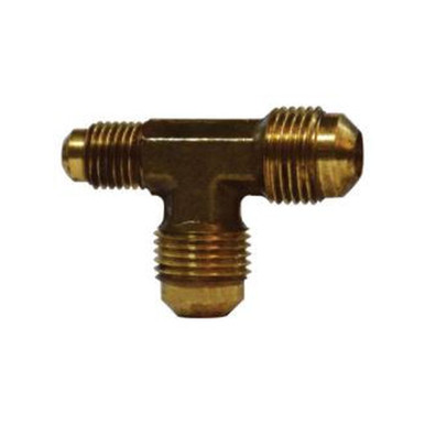 Midland Industries 10181 Reducing Tee, 1/2" SAE 45 deg Male Flared x 1/ ...