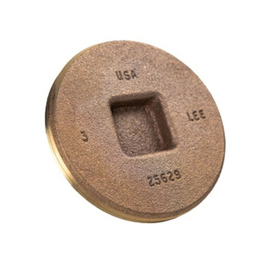 Midland Industries 970307USA Countersunk Head Cleanout Plug, 2" Brass
