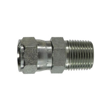 Midland Industries 6505128 Swivel Pipe Adapter, 3/4" JIC x 1/2" MIP, Steel