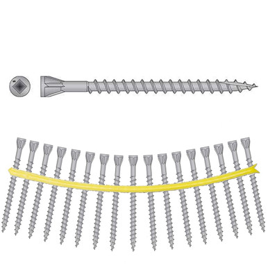 QuikDrive DTHQ2S #8 x 2" Trim Head Deck Screw 2000ct | FastoolNow.com